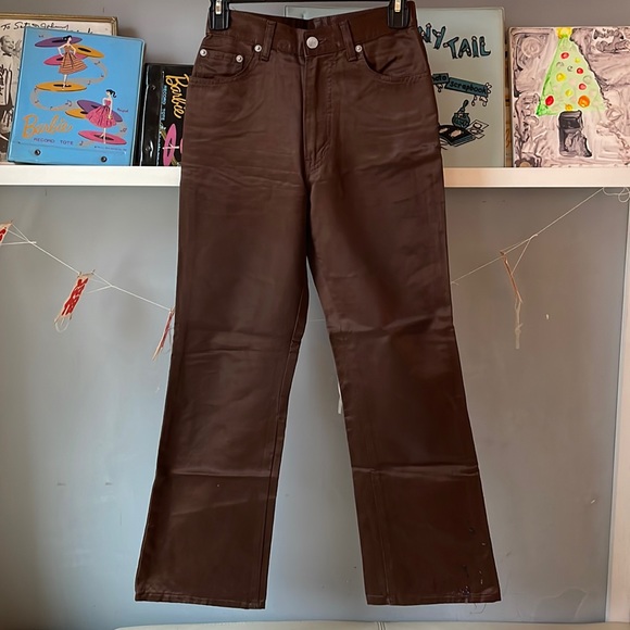 Fiorucci | Pants & Jumpsuits | Vintage Fiorucci Safety Jeans Shinny ...